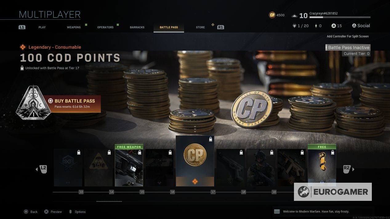 Modern Warfare and Warzone COD Points explained: How to get free and paid COD Points | Eurogamer.net